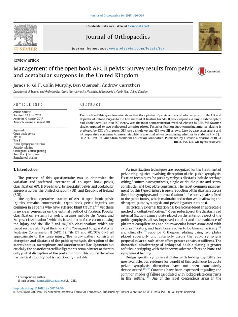 Open Book Fracture | PDF | Pelvis | Musculoskeletal System