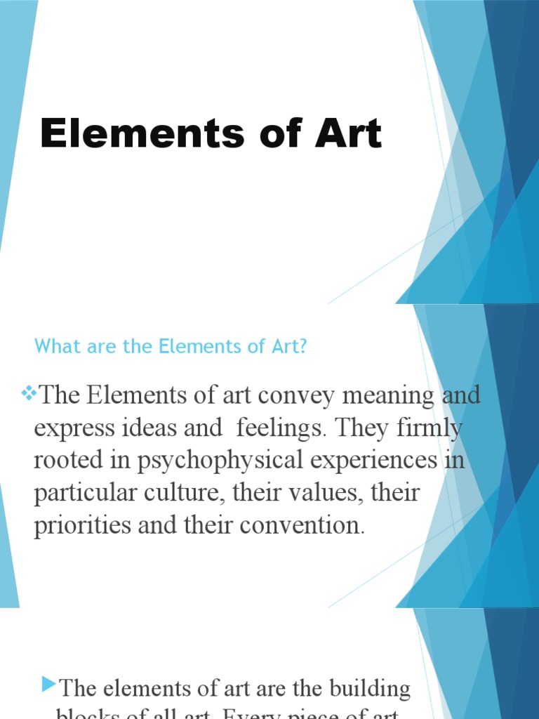 Elements of Arts and Principle of Composition | PDF | Color ...