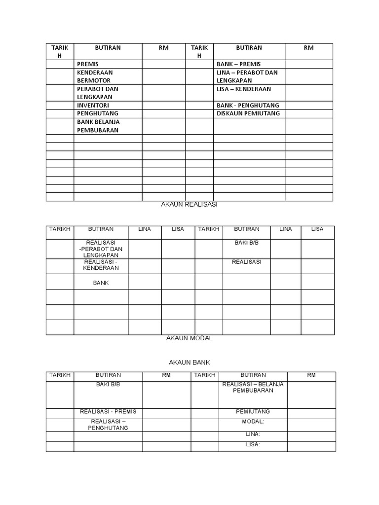 Akaun Realisasi t1 Fa2 | PDF