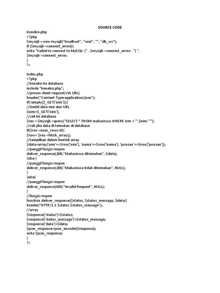 Code WB Serv | PDF