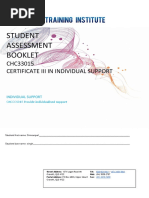 CHCDIS012 Student Assessment Booklet.v1.0 | PDF | Empowerment | Autonomy