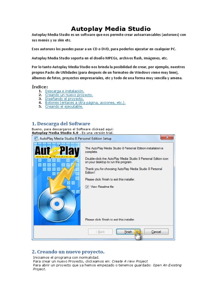 Guía de Autoplay Media Studio 6.0 | PDF | Vídeo | Software