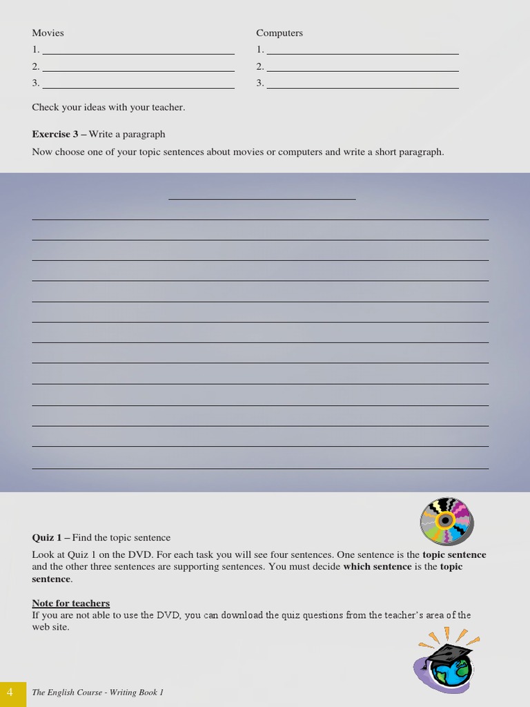 Writing Good Paragraphs Exercises | Download Free PDF | English ...
