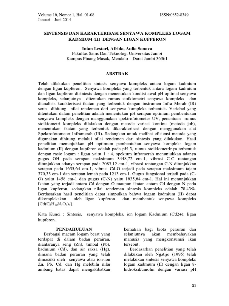 Jurnal Senyawa Kompleks | PDF
