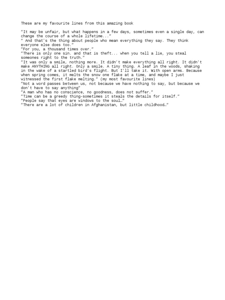 The Kite Runner | PDF