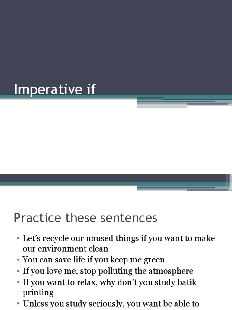 Imperative If | PDF | Clause | Language Mechanics