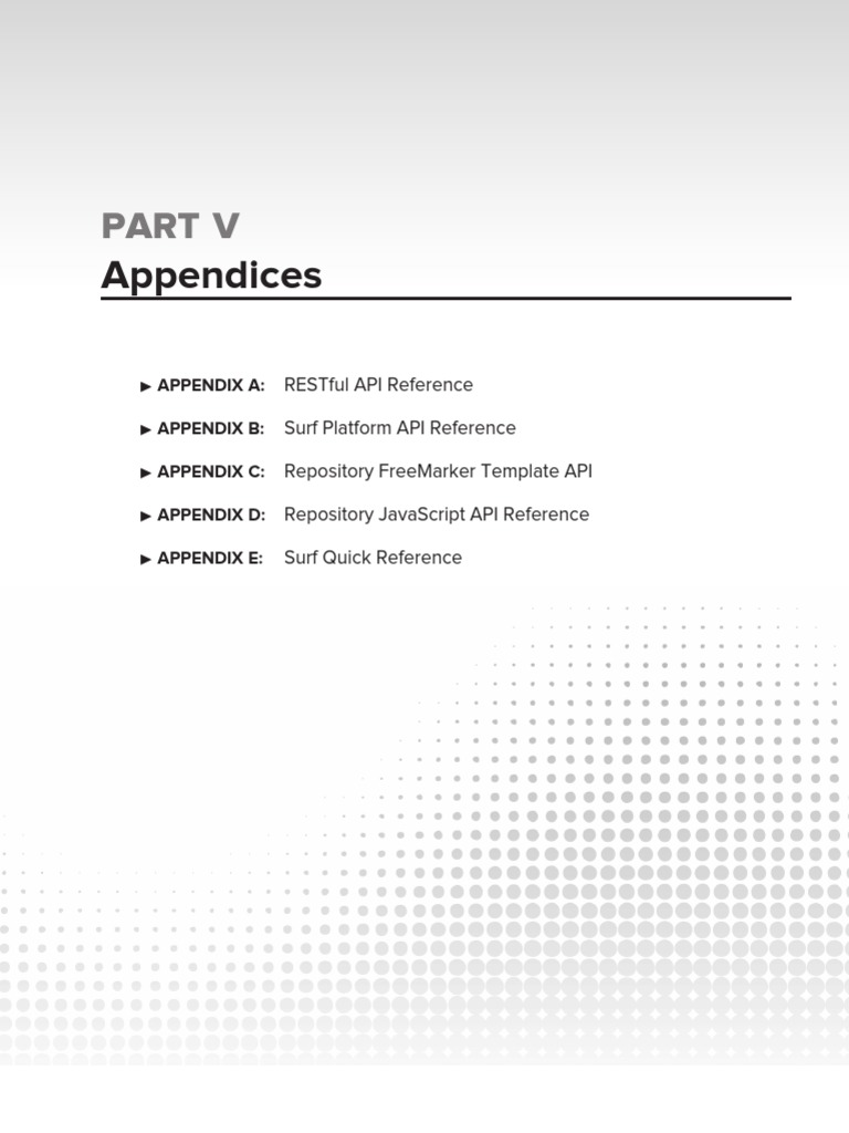 Pro Alfresco Appendix A | PDF | Internet Forum | Application Programming Interface