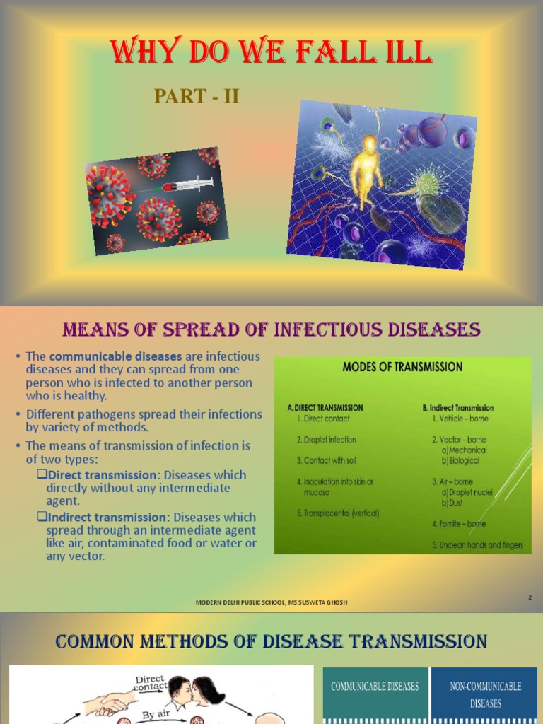 CL9 - Why Do We Fall Ill - Part Ii | PDF | Infection | Transmission ...