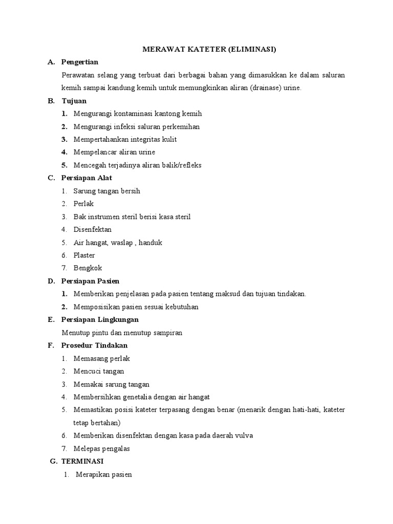 LP Merawat Kateter | PDF