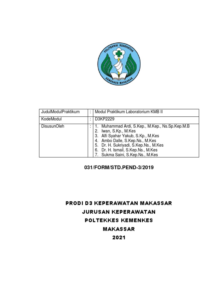 Modul Lab KMB 2 2020-2021 - OK | PDF