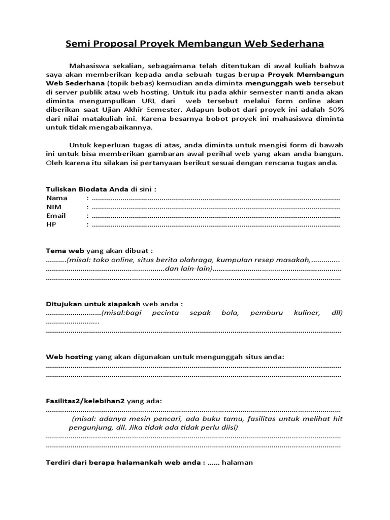 (Template) PR Semi Proposal PWC - 2021 | PDF