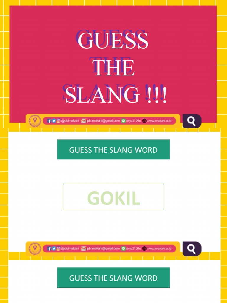 Guess The Slang | PDF