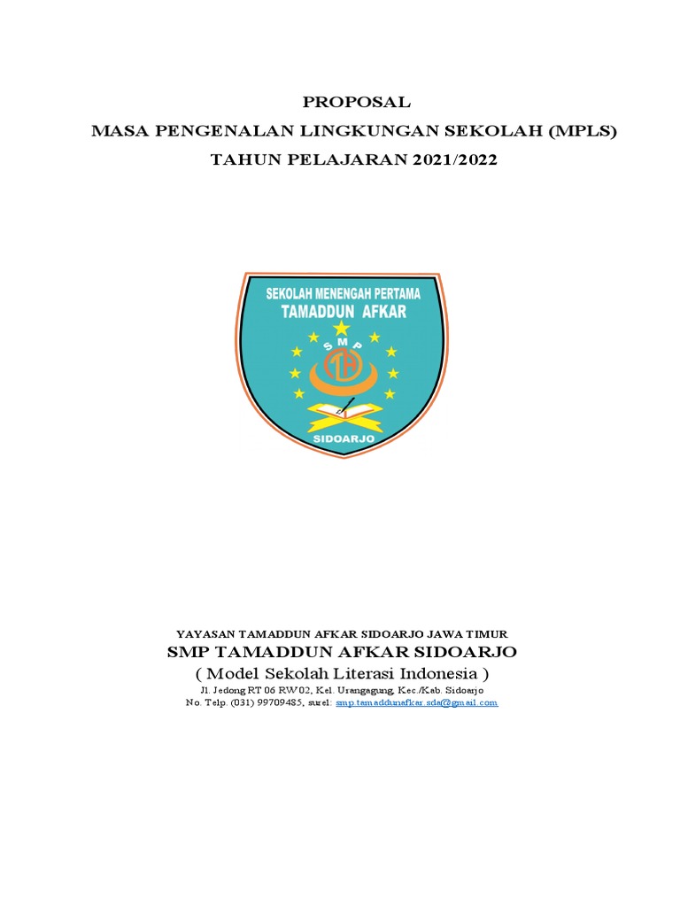 Proposal MPLS SMP Tamaddun Afkar 2021 | PDF | Kesehatan Holistik