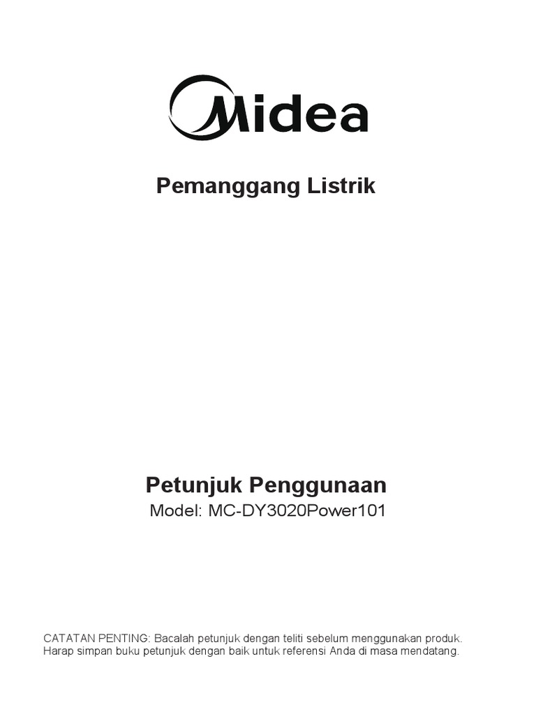 Buku Petunjuk Midea | PDF