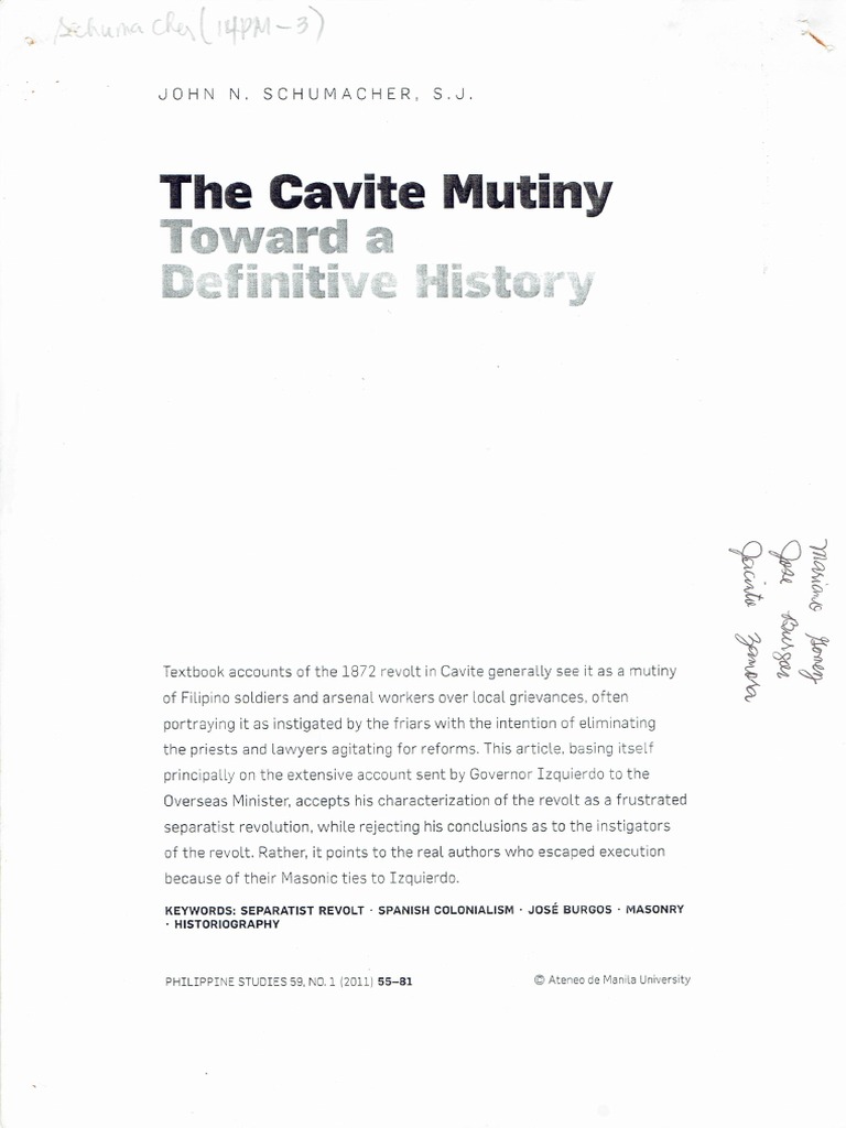 The Cavity Mutiny Toward A Definitive History | PDF