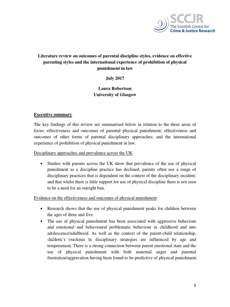 Parental Discipline Styles: A Global Review | PDF | Corporal Punishment ...