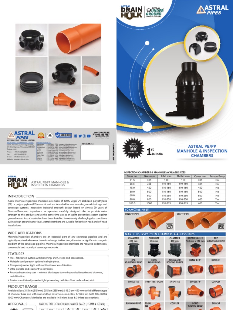 Astral Pe/Pp Manhole & Inspection Chambers: Astral Poly Technik Limited ...