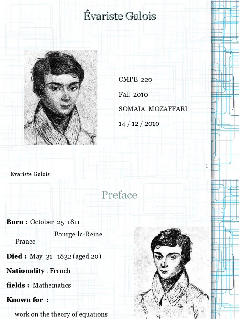 Evaristegalois | PDF | Group (Mathematics) | Group Theory