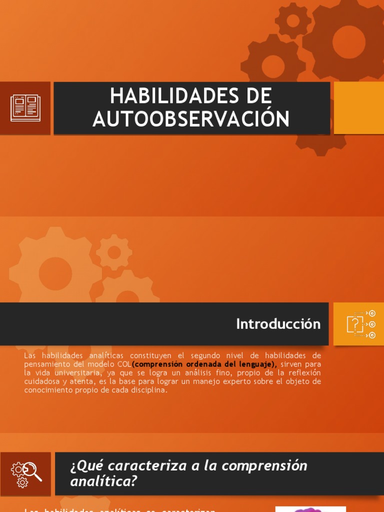 Habilidades de Autoobservación | PDF | Conocimiento | Comprensión