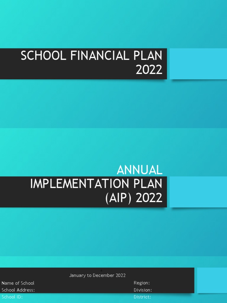 School Financial Plan 2022 | PDF