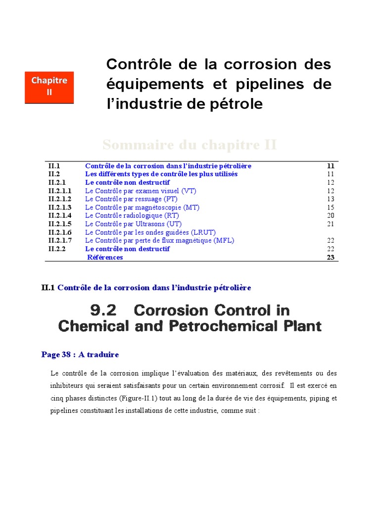 09 - Chapitre - 2 - Controle de La Corrosion | Download Free PDF | Contrôle non destructif ...