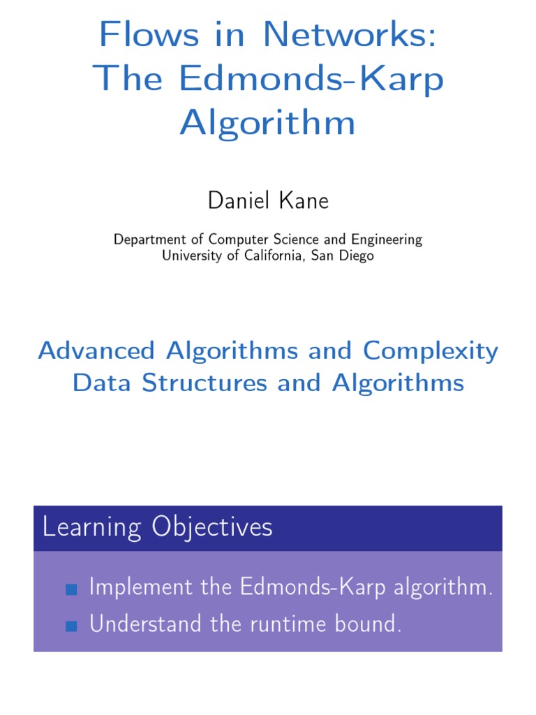 Daniel Kane: Advanced Algorithms and Complexity Data Structures and ...