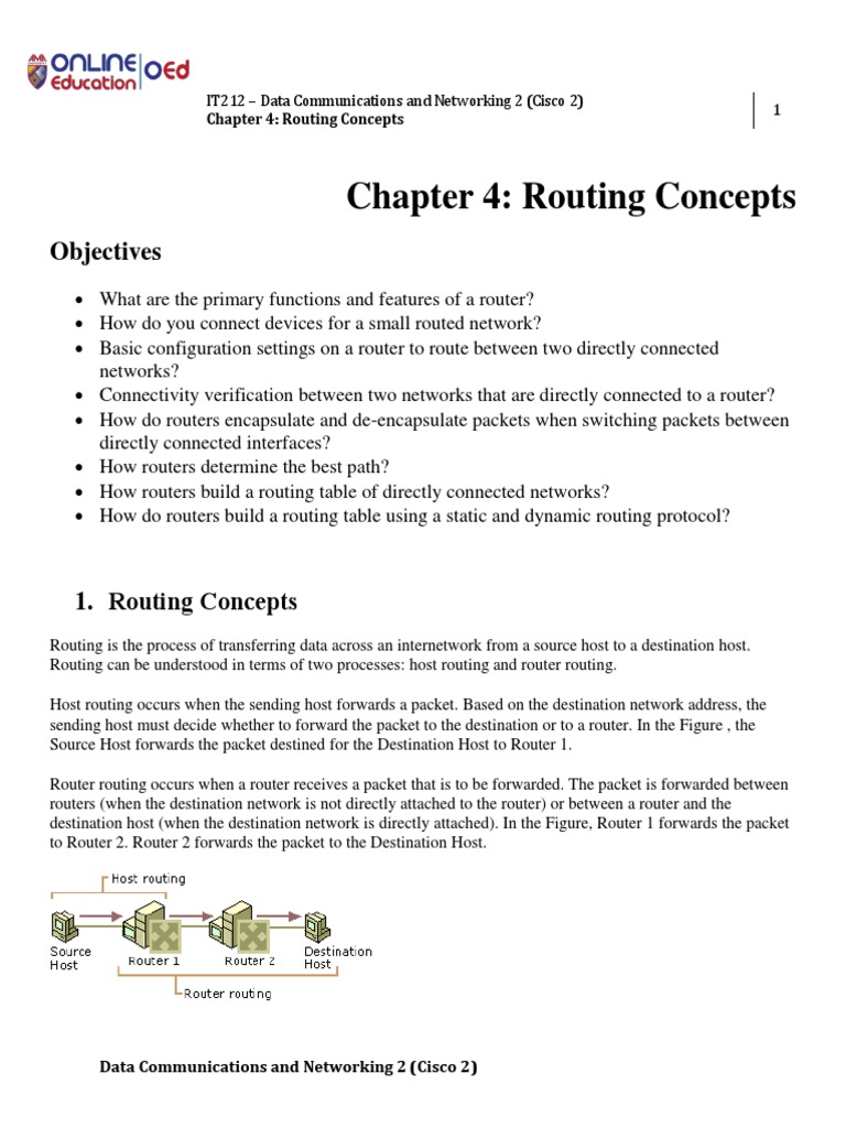 W4 Module Chapter 4 Routing Concepts Pdf Computer Network Router Computing