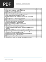 Checklist For Reinforcement | PDF