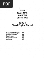 4JB1 Engine Manual | PDF