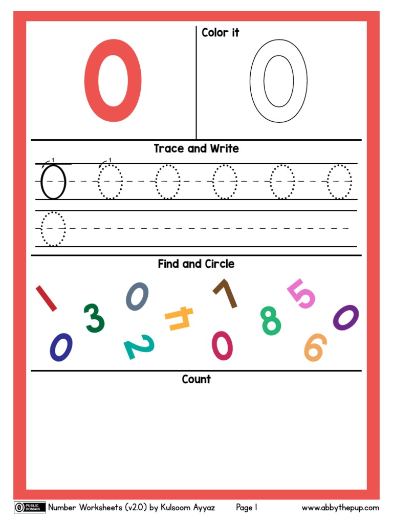 Number Worksheets | PDF
