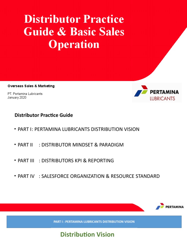 Distributor Practice Guide & Basic Sales Operation | PDF | Sales ...