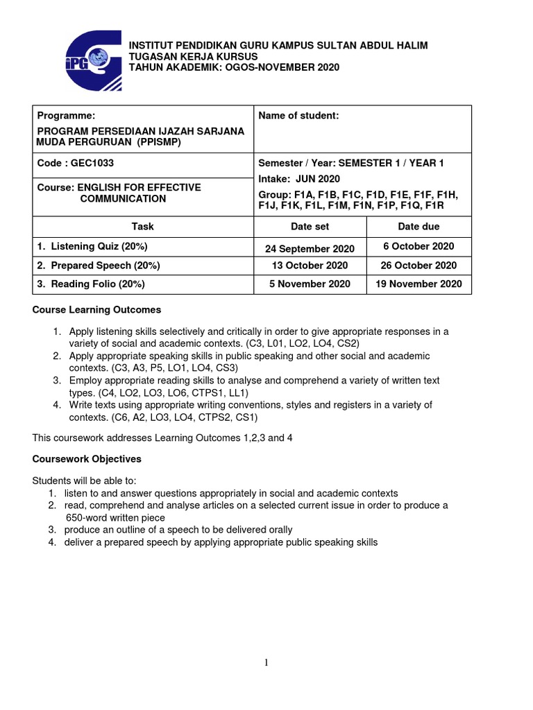 English Communication Assignment Overview | PDF | Human Voice | Information