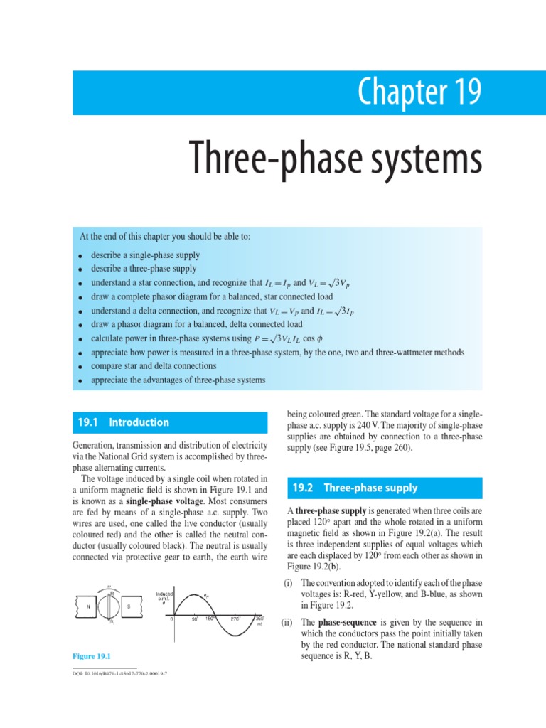 Three-Phase Systems: L P L P | Download Free PDF | Alternating Current ...