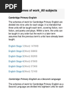 Cambridge Early Years Curriculum Overview | PDF | Curriculum | Learning