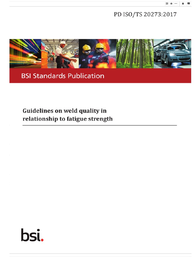 ISO TS 20273 (2017), Preporuke Za Kvalitetu Zvara U Vezi Sa Dinamičnim ...