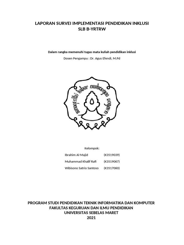 Laporan Inklusi | PDF | Pengembangan Diri | Kesehatan Holistik