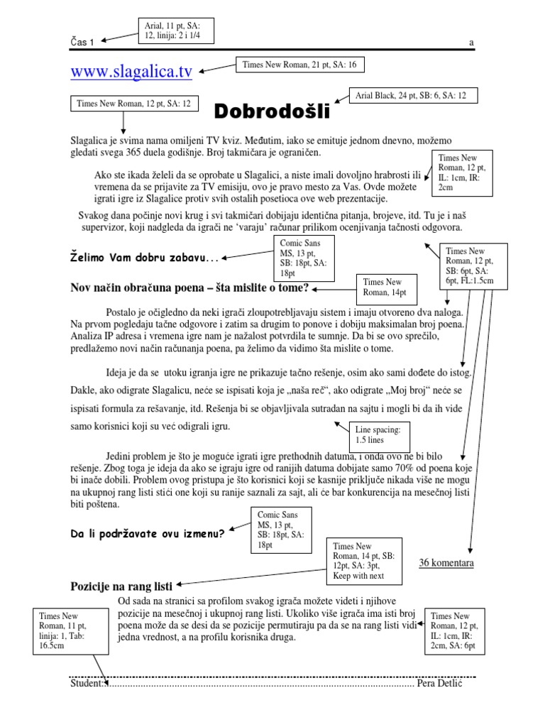 Vezba 1 | PDF