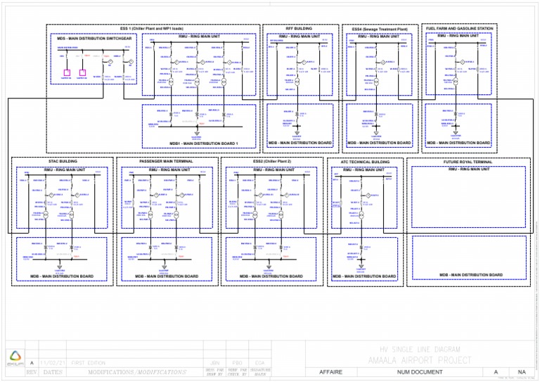 Single Line Diagram | PDF | Electric Power | Electrical Engineering