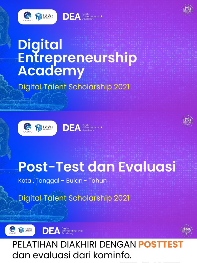 1.2. Post-Test Dan Evaluasi - DEA 2021 | PDF