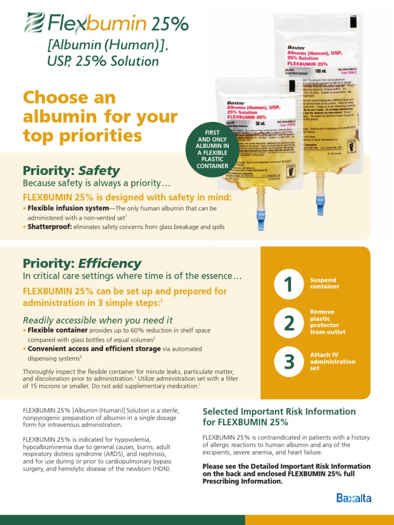 Choose An Albumin For Your Top Priorities: Priority: Safety | PDF ...