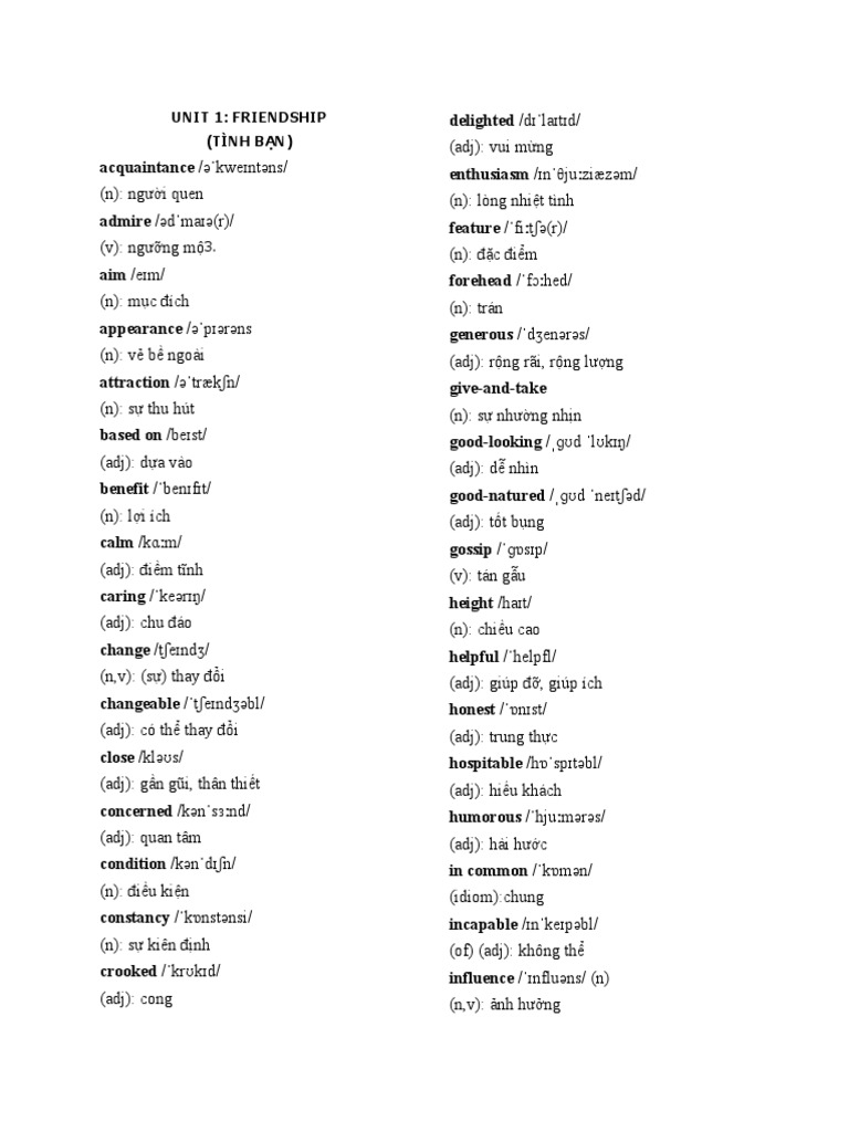 Unit 1 - Review | PDF