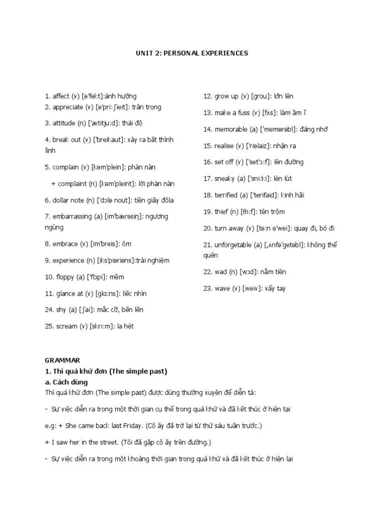 Unit 2 - Review | PDF