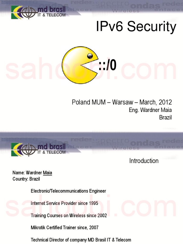 01a. Keamanan IPv6 Maia 3 | PDF | I Pv6 | Router (Computing)