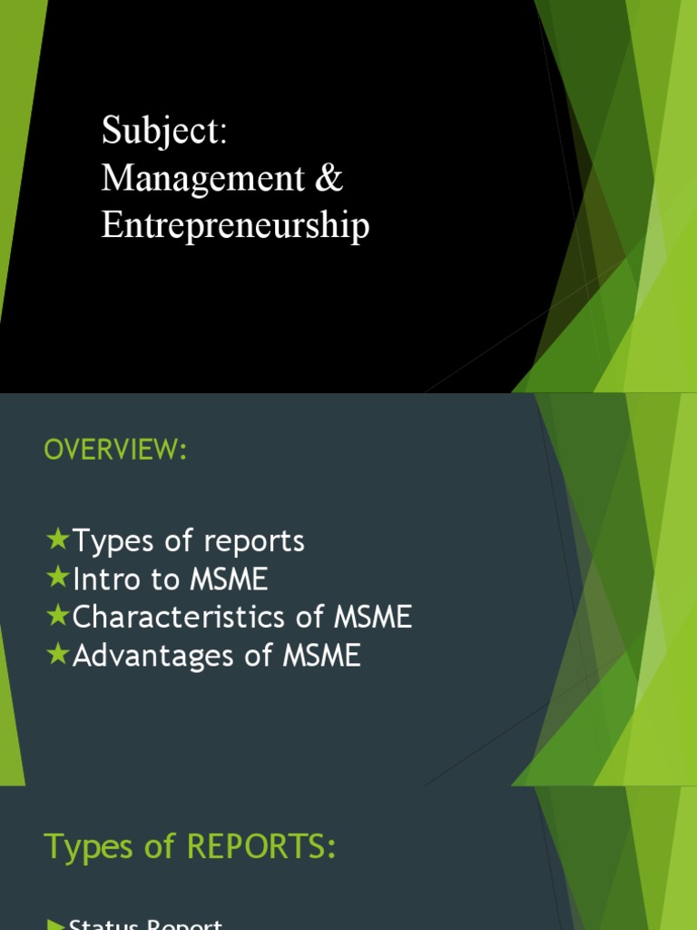 Management & Entrepreneurship - MSME | PDF | Microeconomics | Small And ...