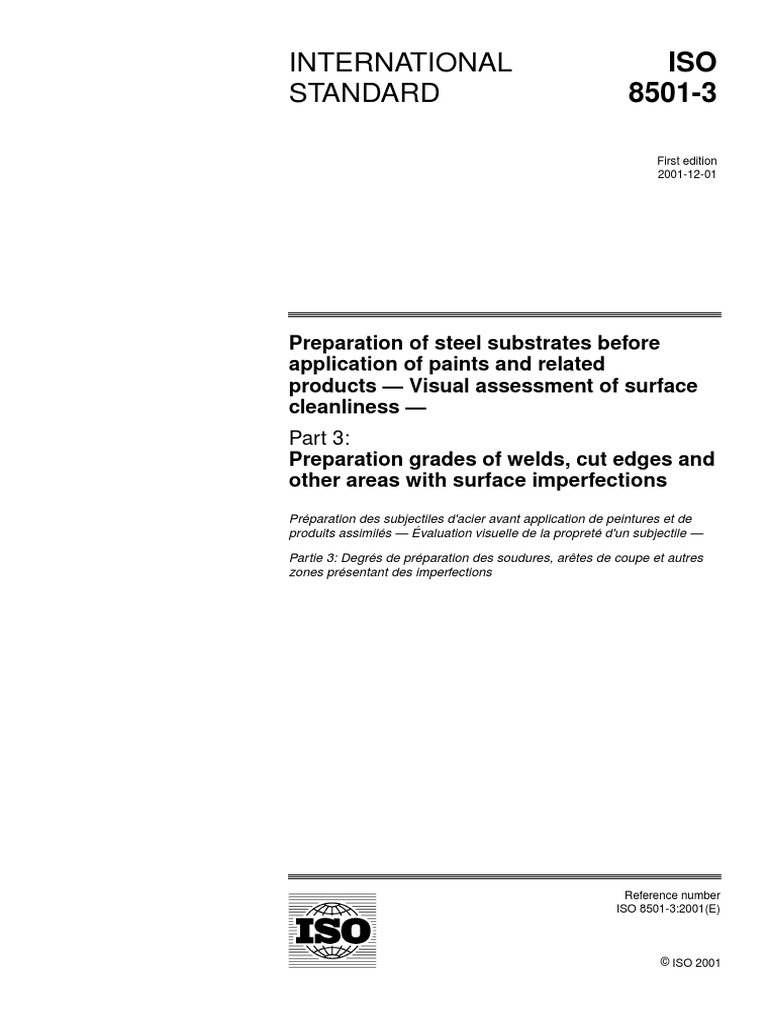 ISO 8501-3 - 2001 (E) - Character - PDF - Document | PDF ...