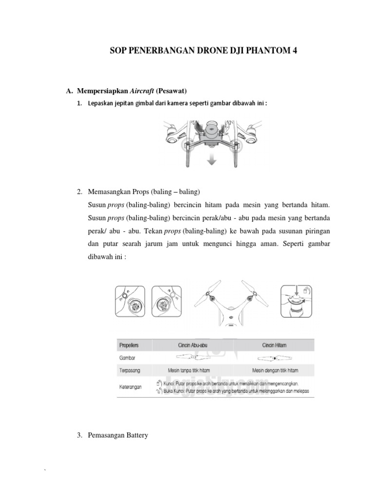 Panduan Operasional Drone DJI | PDF