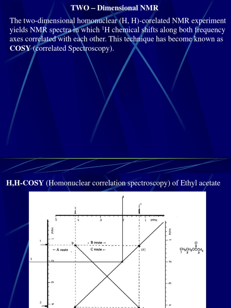 Kuliah NMR 6 | PDF | Two Dimensional Nuclear Magnetic Resonance Spectroscopy | Techniques