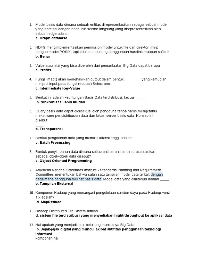 BANK SOAL TBD (1) - Dikonversi | PDF | Teknologi & Rekayasa