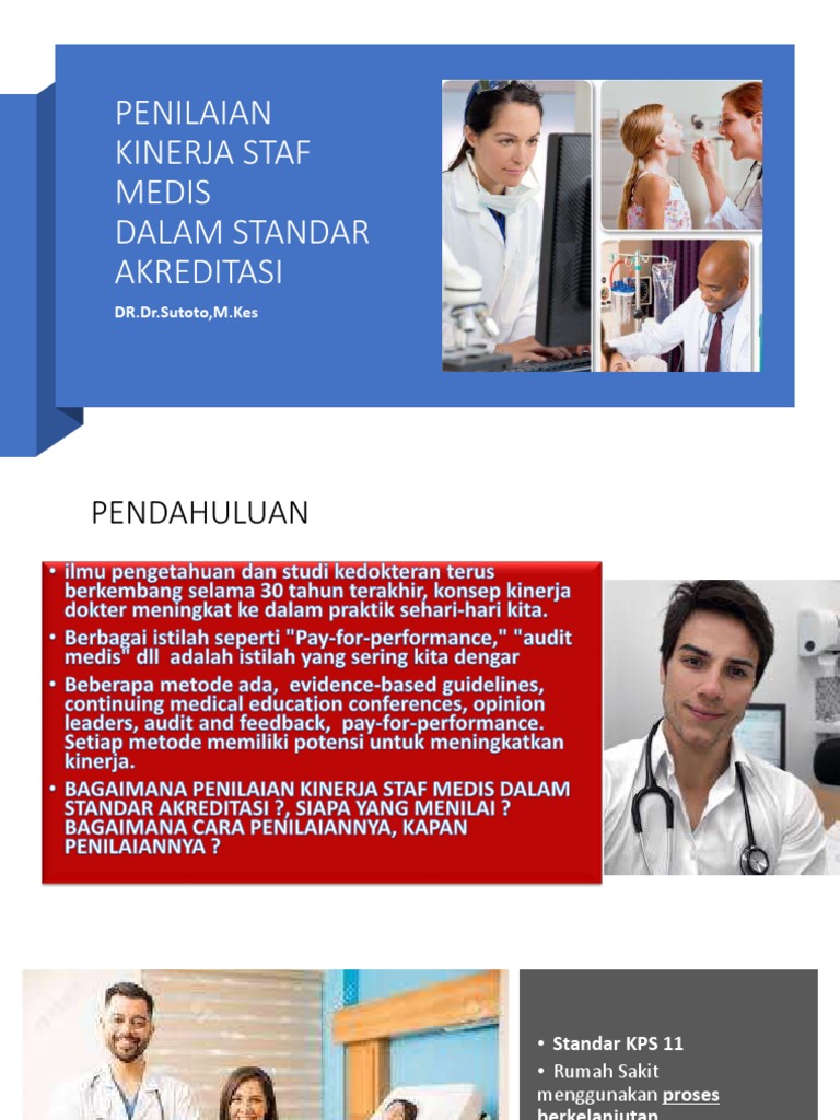 Penilaian Kinerja Staf Medis Sutoto - 1414 | PDF