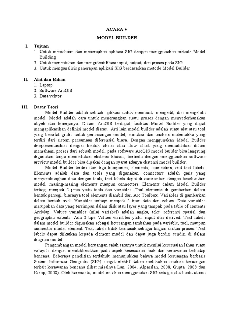 Acara V Model Builder | PDF | Komputer